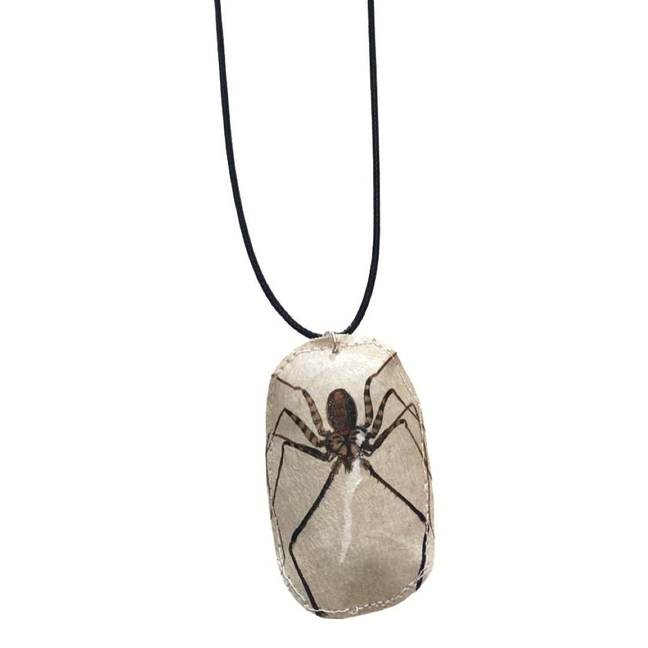 Gothic Spider Necklace Gothic spider statement... - Depop