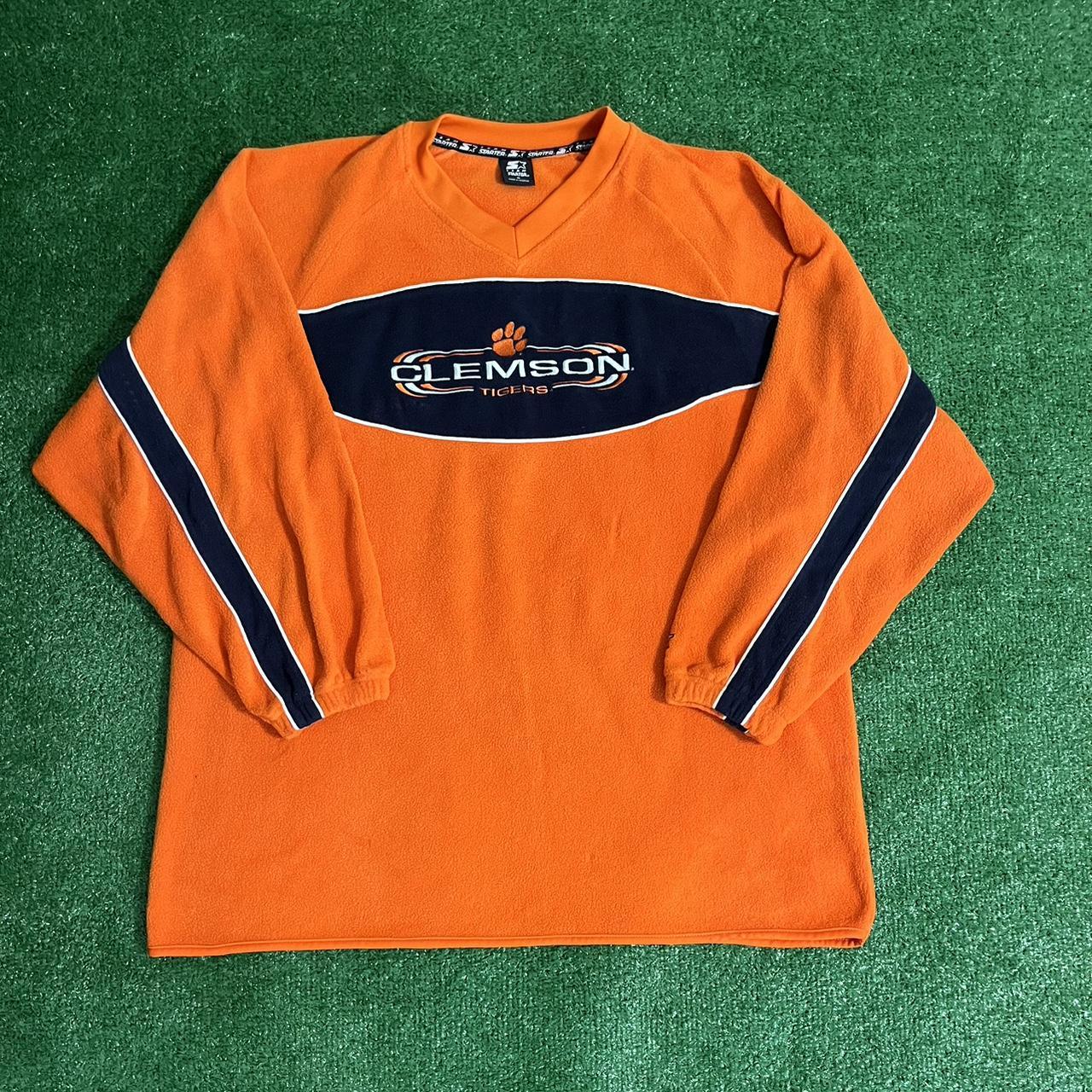 Vintage 90s Clemson Tigers Fleece... - Depop