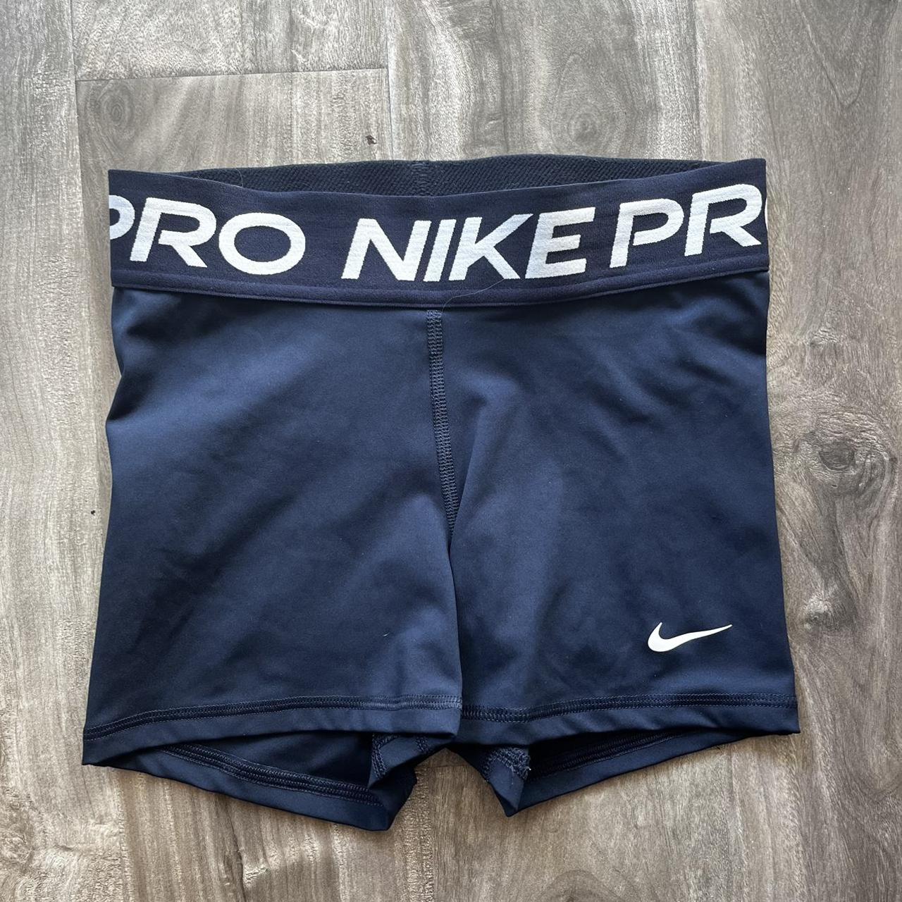 Nike pro shorts 3” in Navy XS. Very comfortable and... - Depop