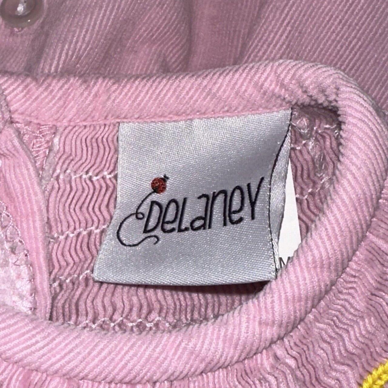 Delaney Girl’s Pink Corduroy Smocked Easter Dress... - Depop