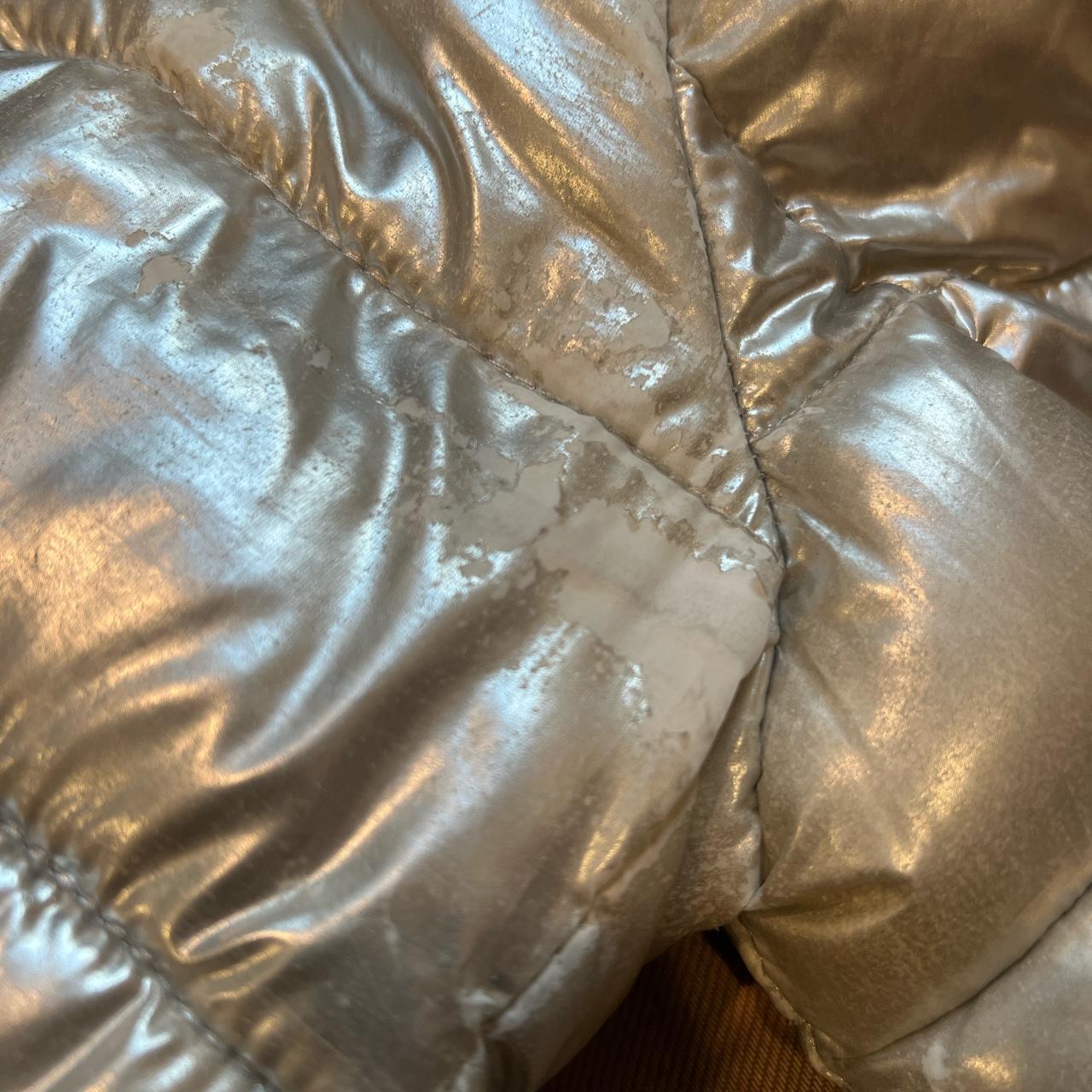 5-6 years. Shiny silver kid girl puffer jacket.... - Depop