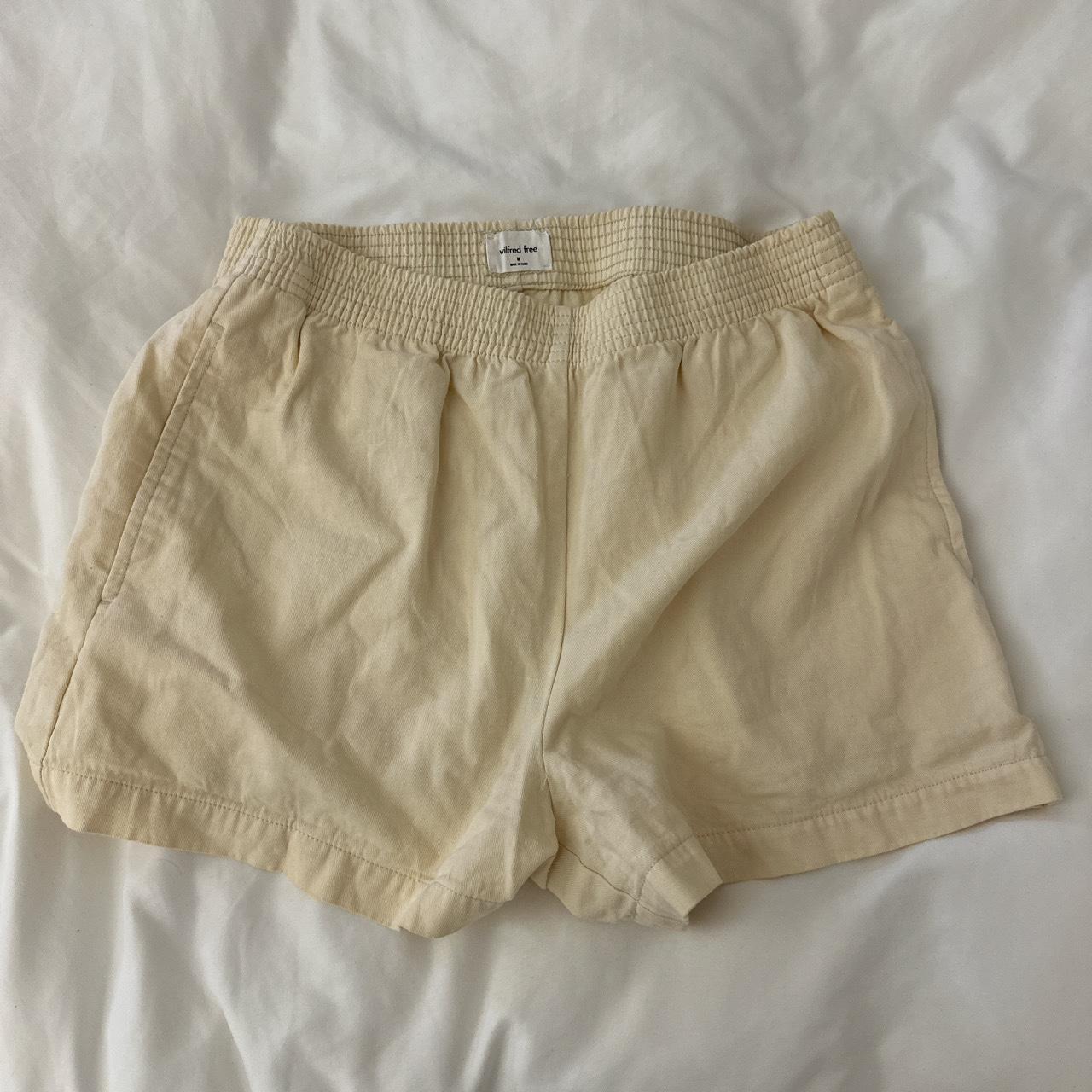 Aritzia Wilfred free linen shorts, size M. Worn 3-5... - Depop