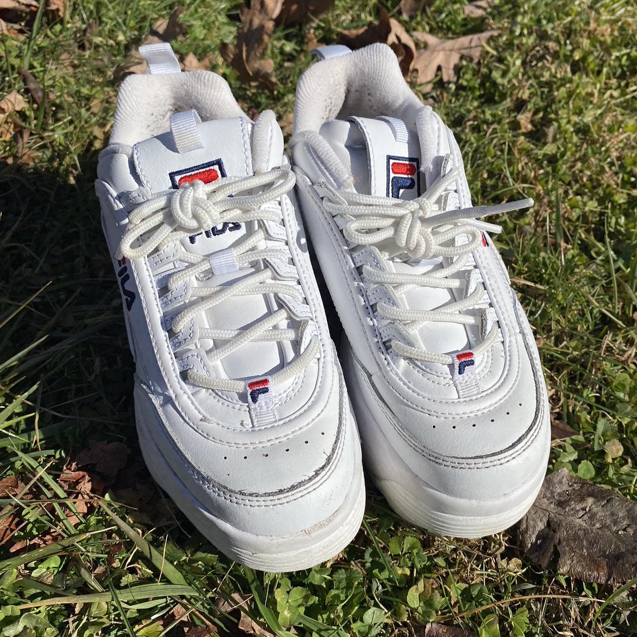 Spice girls style platform FILA sneakers! Worn a few... - Depop