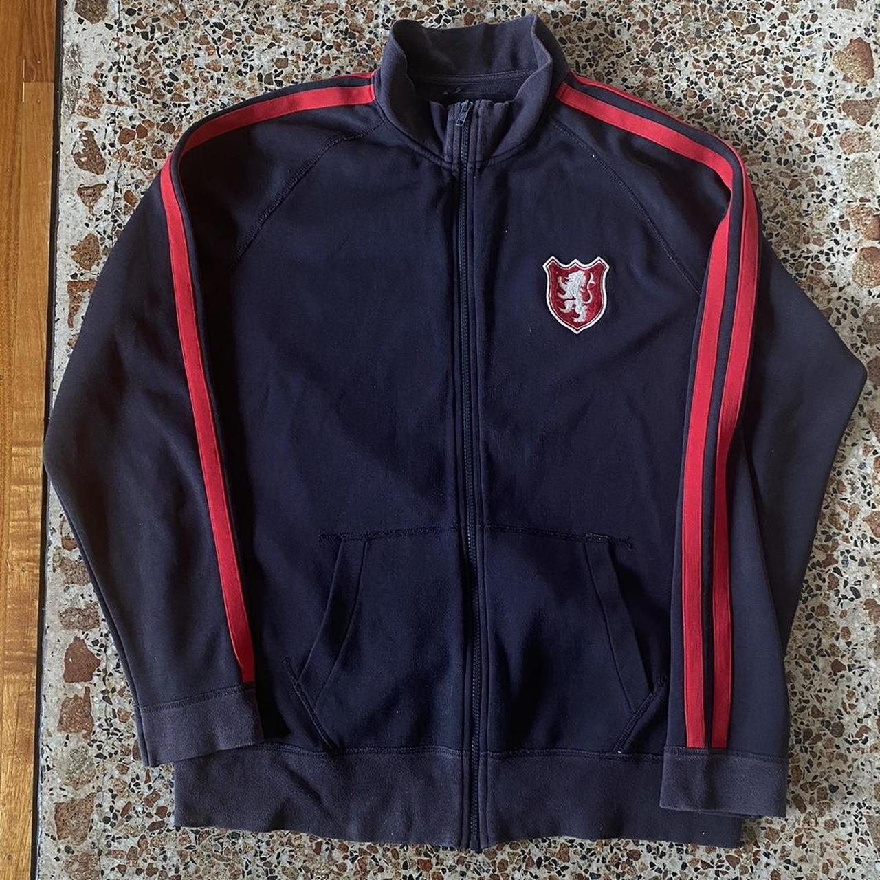 2000s Track Jacket Raglan sleeve Fits like XL Steezy... - Depop