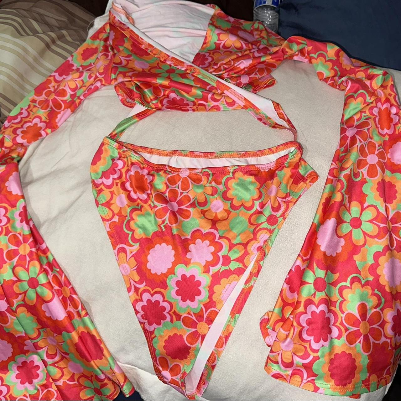 Brand new bell sleeve flare rave set. 💕 size... - Depop