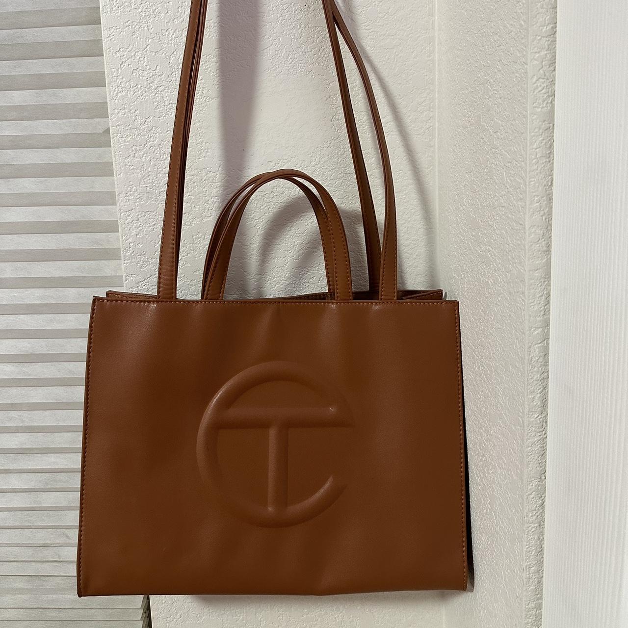 authentic Telfar medium size shopping bag in a... - Depop