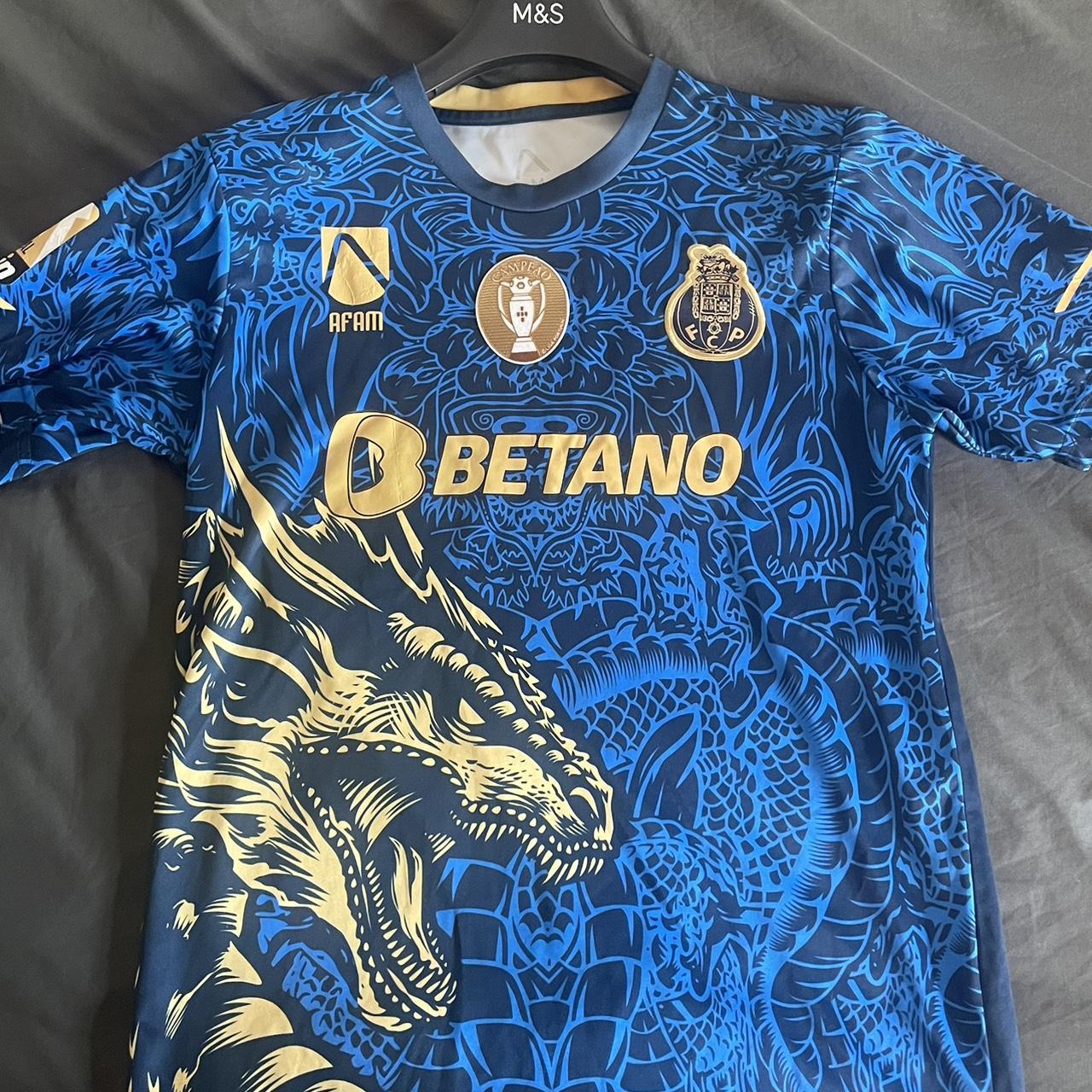 Fan-made Porto shirt with dragon design Worn a few... - Depop