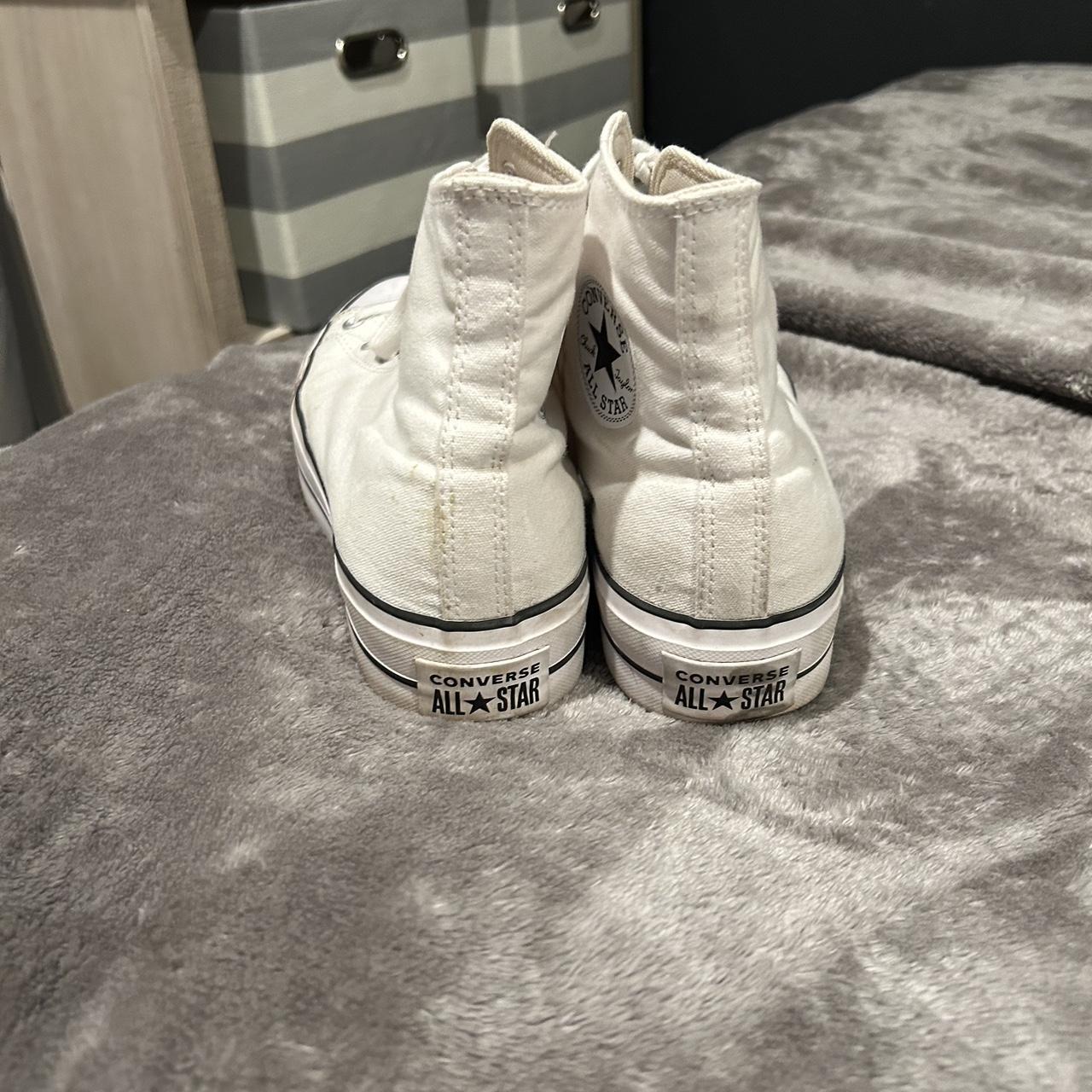 White Platform Converse - Size 11 WMS. They are in... - Depop