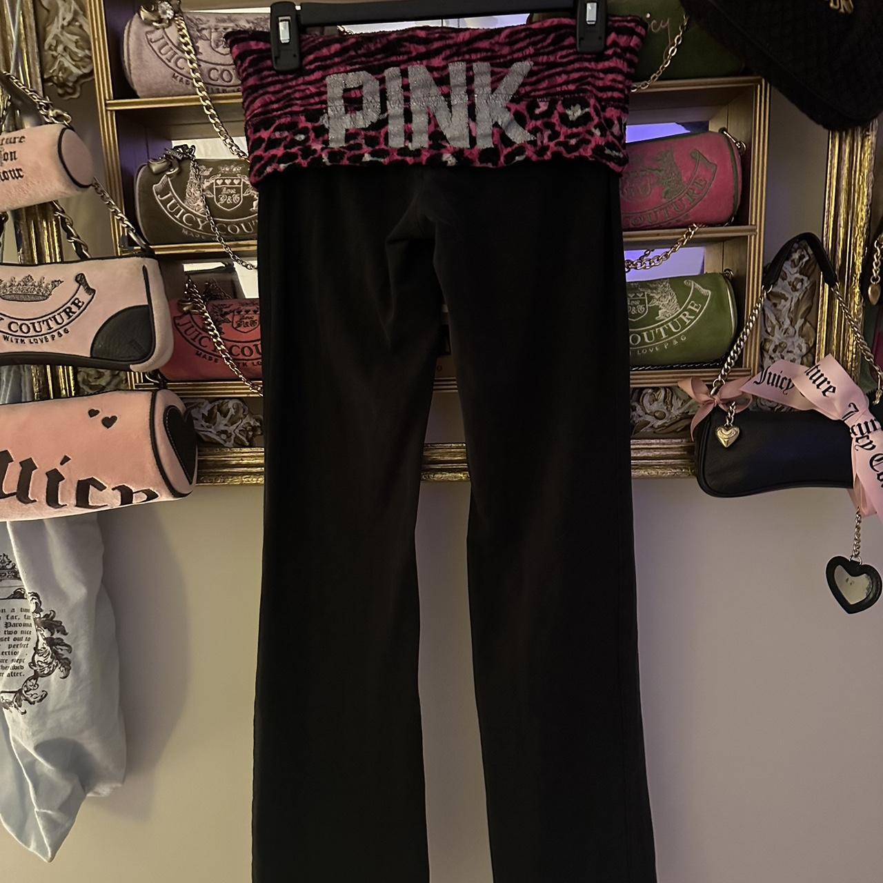 Pink Victorias Secret Cheetah Zebra Print Lace Fold Depop