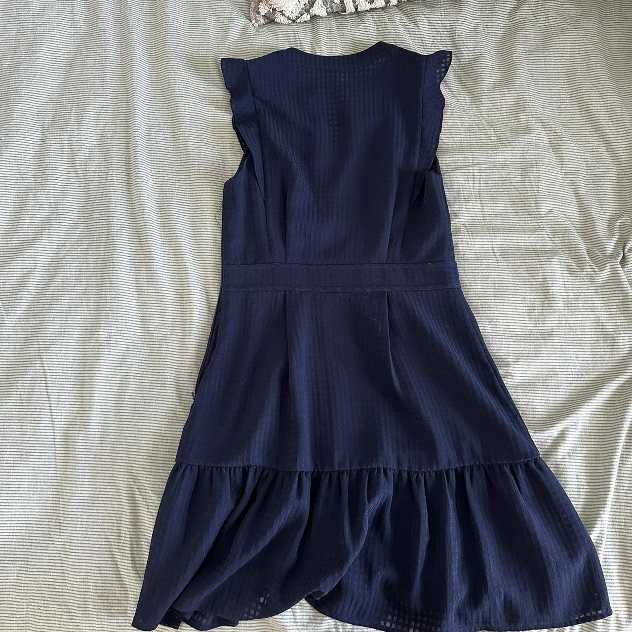Navy blue preppy work appropriate dress - Depop
