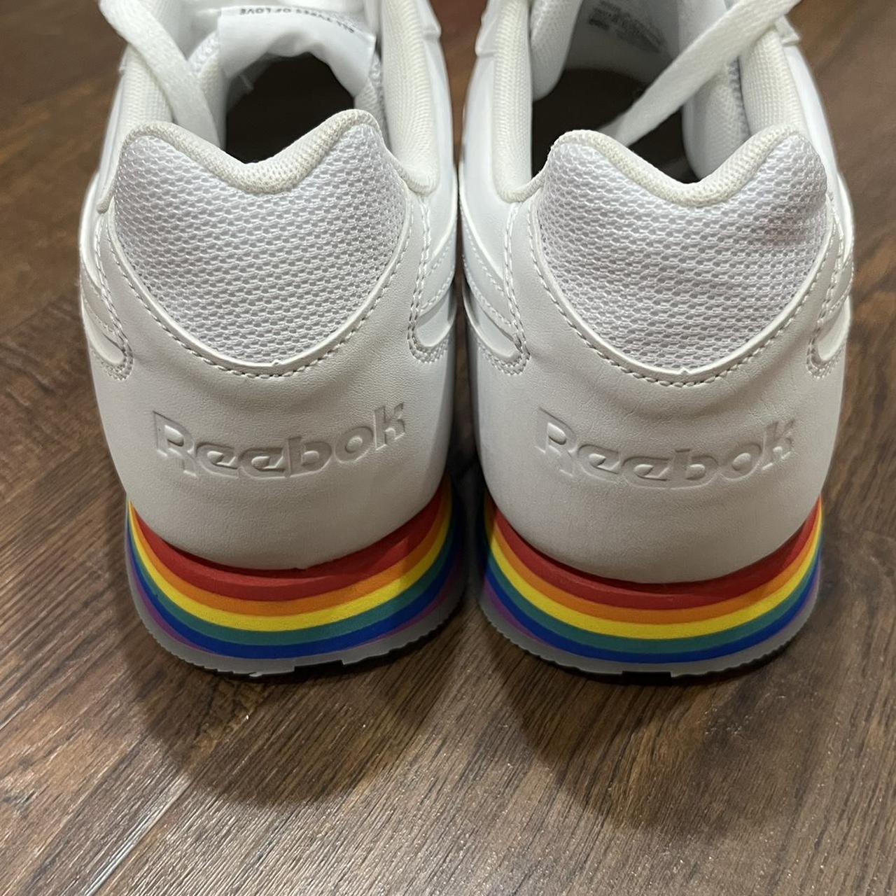 NWOT Reebok Classic Harman Run ‘S’ Pride - White -... - Depop