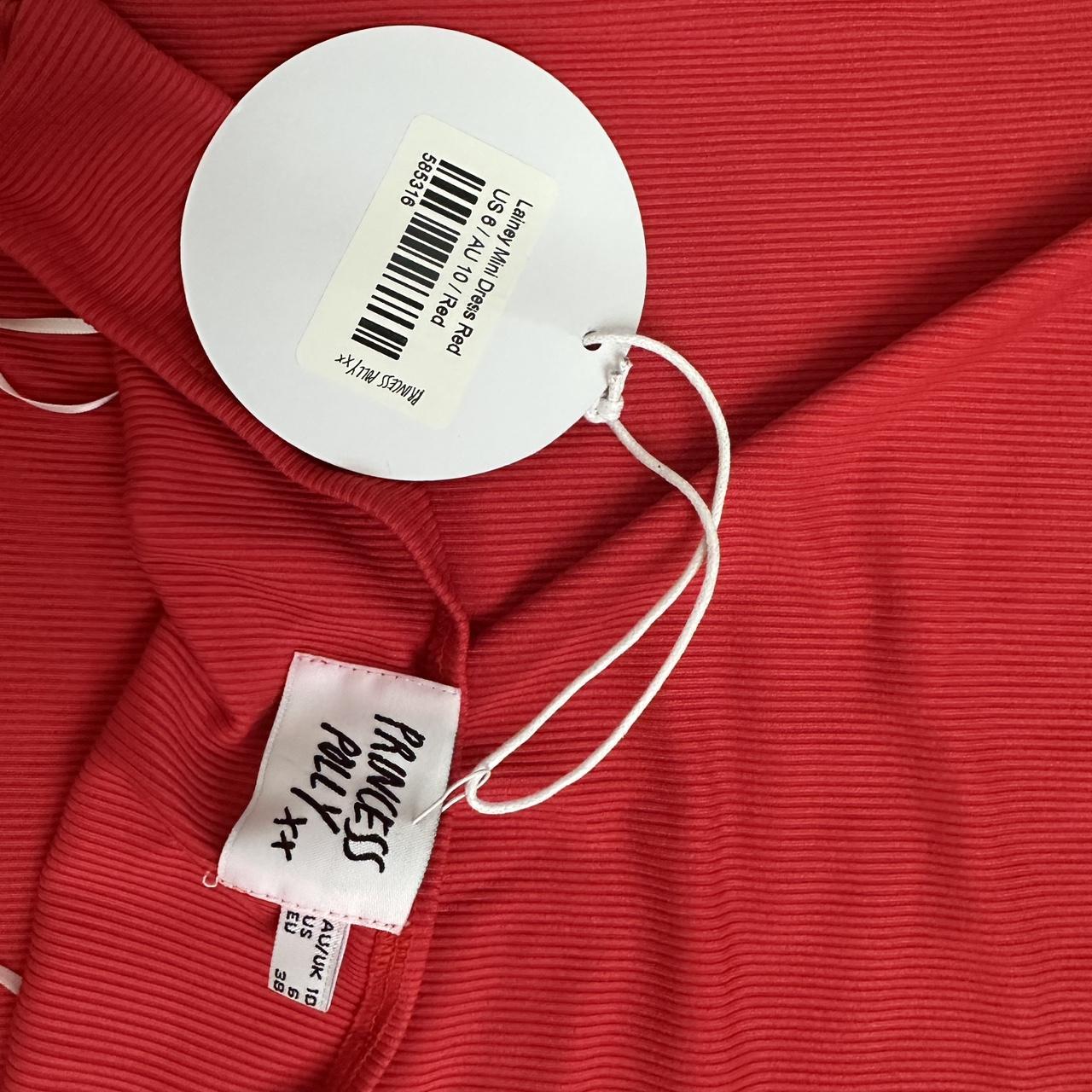 red princess polly dress new with tags! size 6 super... - Depop