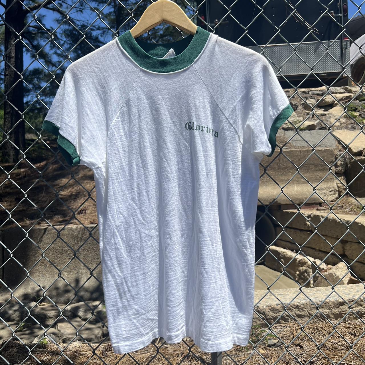 Vintage Champion Ringer tee Size medium measures 19... - Depop