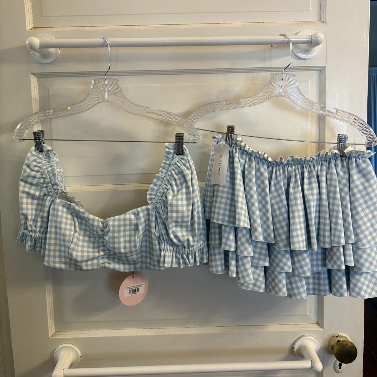 So cute Selkie gingham swimmers. Top is a MEDIUM.... | Depop