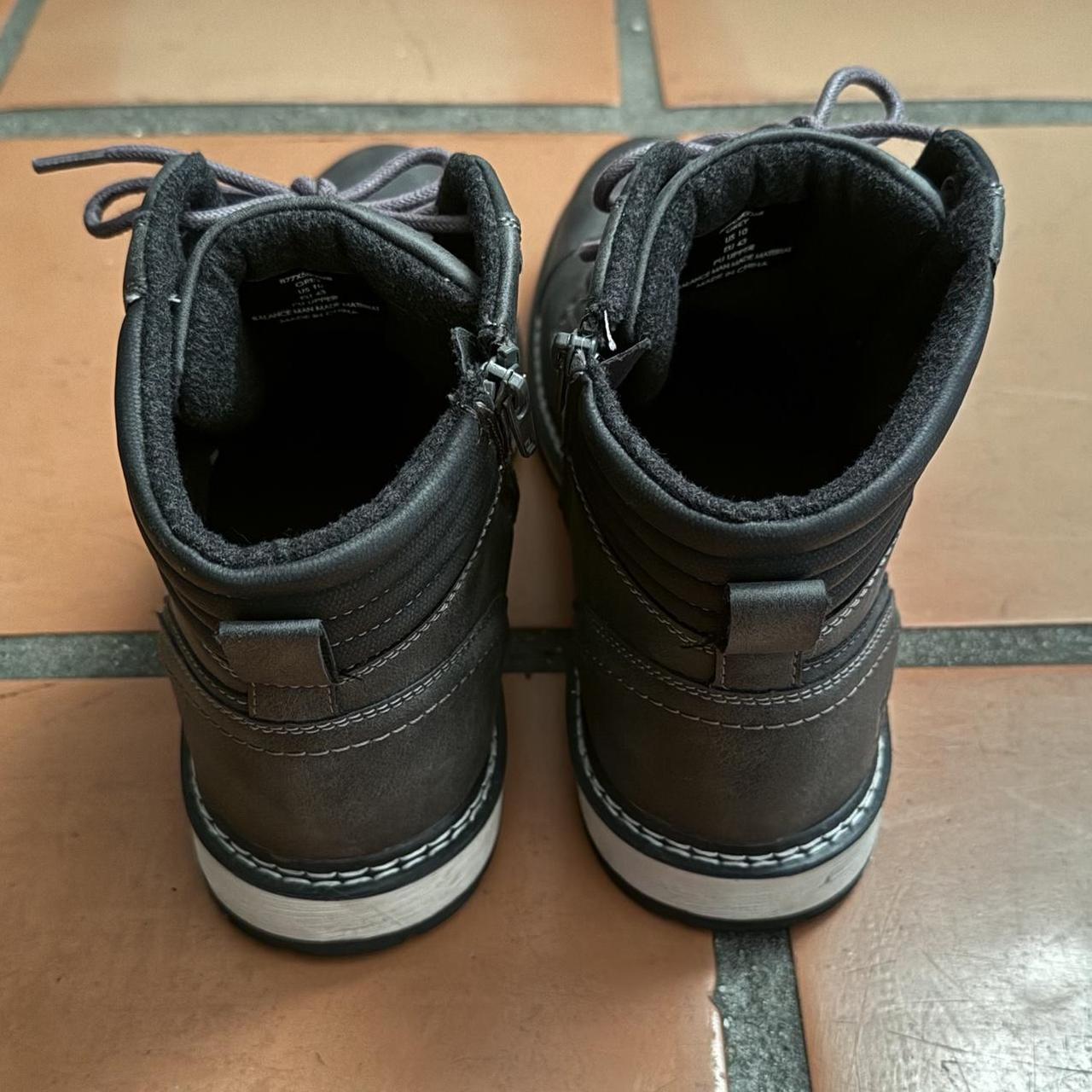 B-52 by Bullboxer Boots Grey with zip up side only... - Depop