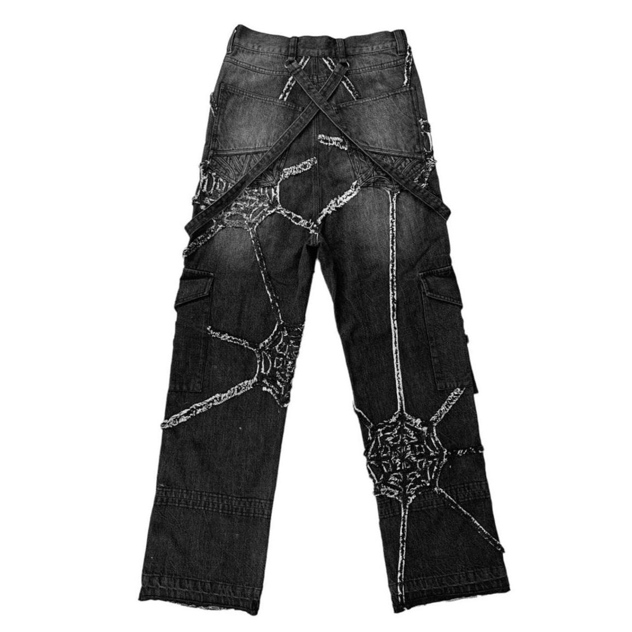 brotherlylove spider web x jeans raver denim... - Depop