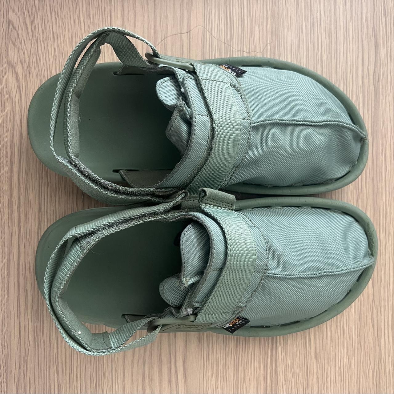 -green Reebok Beatnik -W9/M7 -adjustable straps in... - Depop