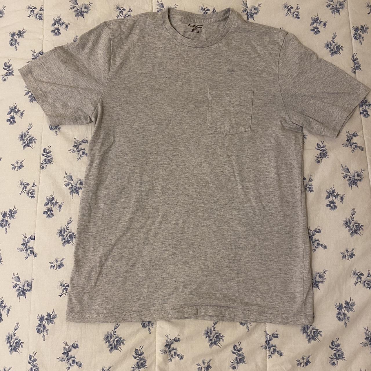 Basic grey tee with pocket Amazon essentials ... - Depop