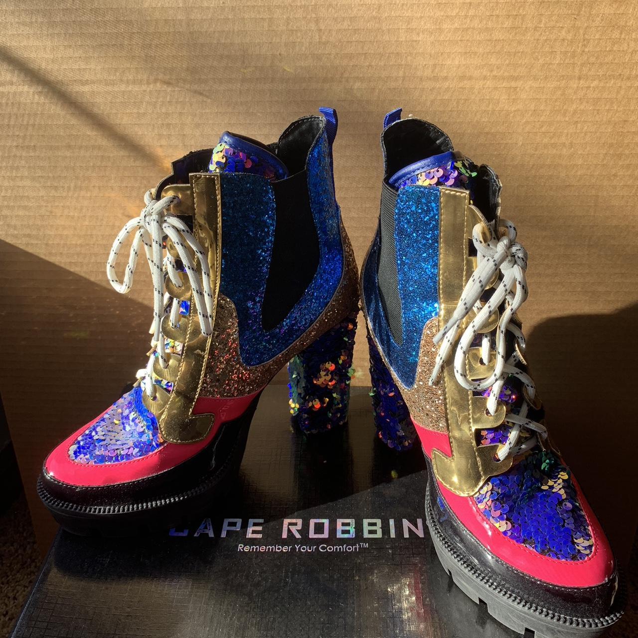 Mermaid scale sequin and sparkle Cape Robbin shoes.... - Depop