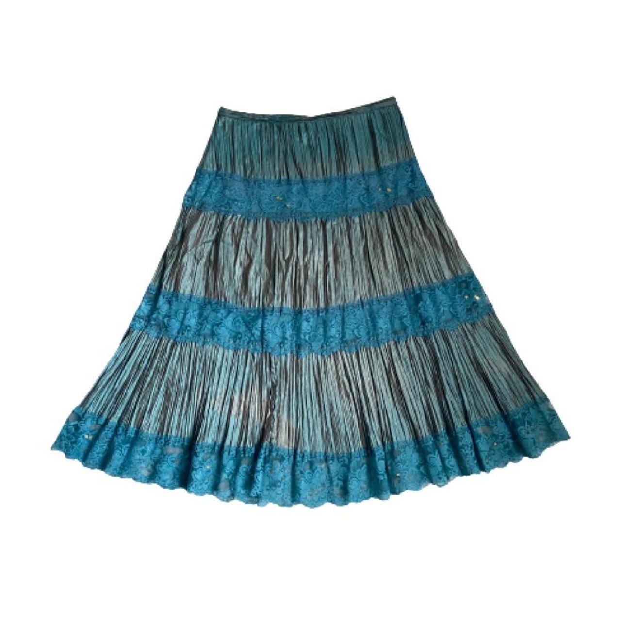 gorgeous midi mermaidcore skirt! stunning teal color... - Depop