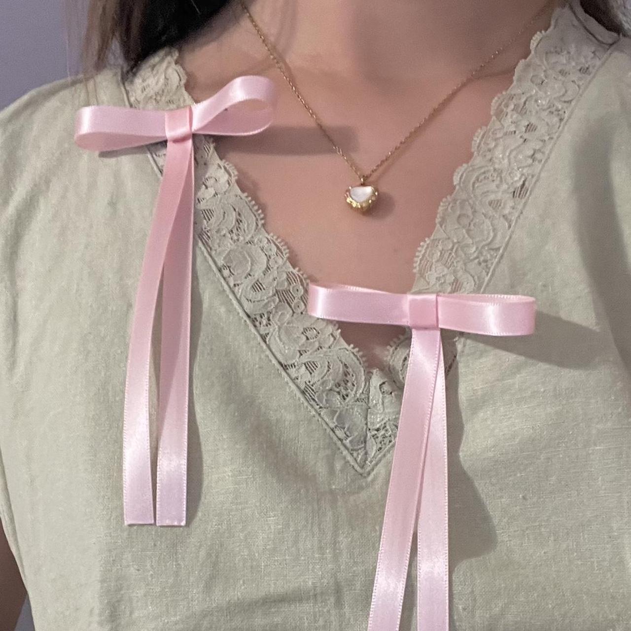 custom Sandy Liang inspired dainty hair bows/ribbons... - Depop