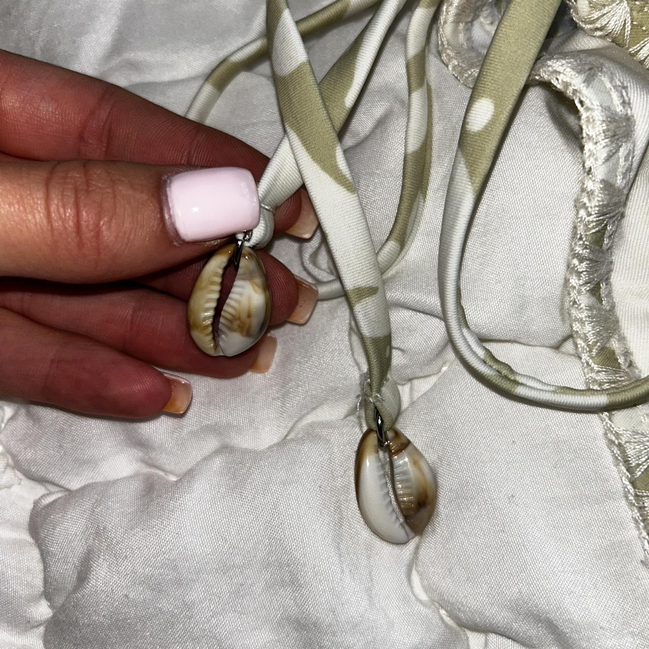 Chanda green and white floral bikini set #bikini... | Depop