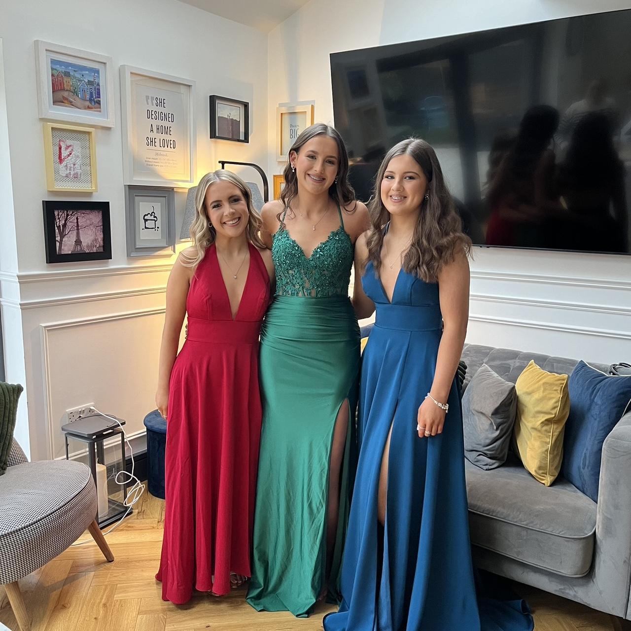 Selling my gorgeous emerald green ty ball dress!!... | Depop