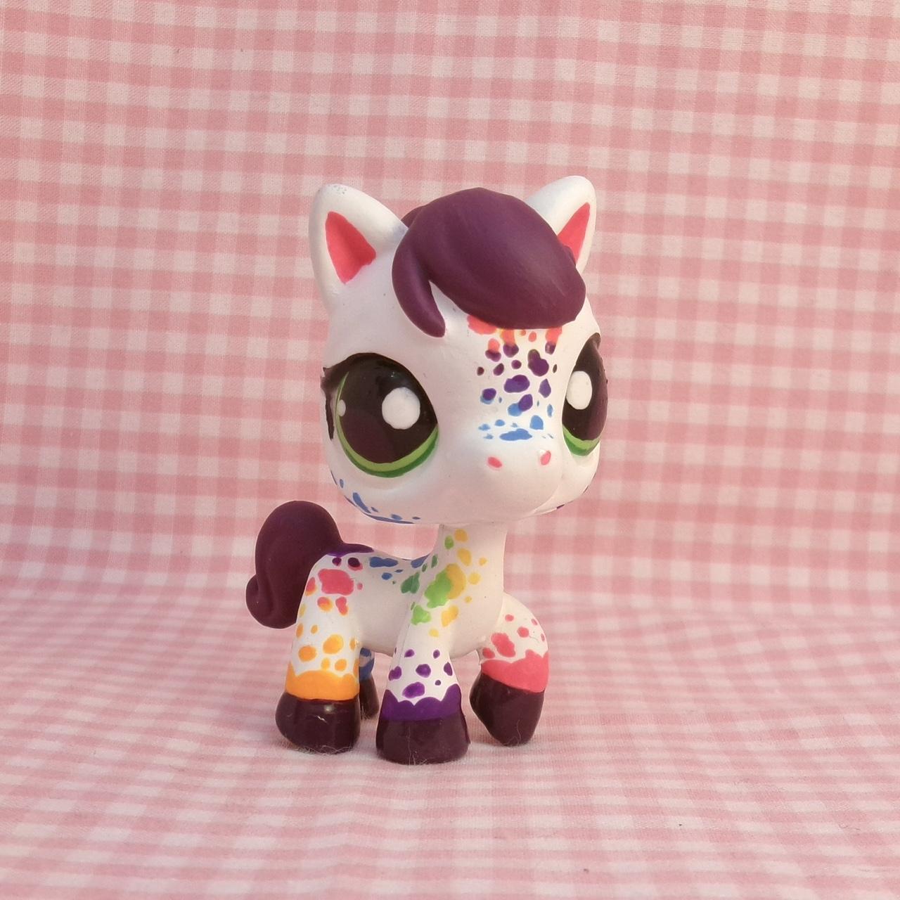 OOAK custom lps lisa frank inspired horse... | Depop