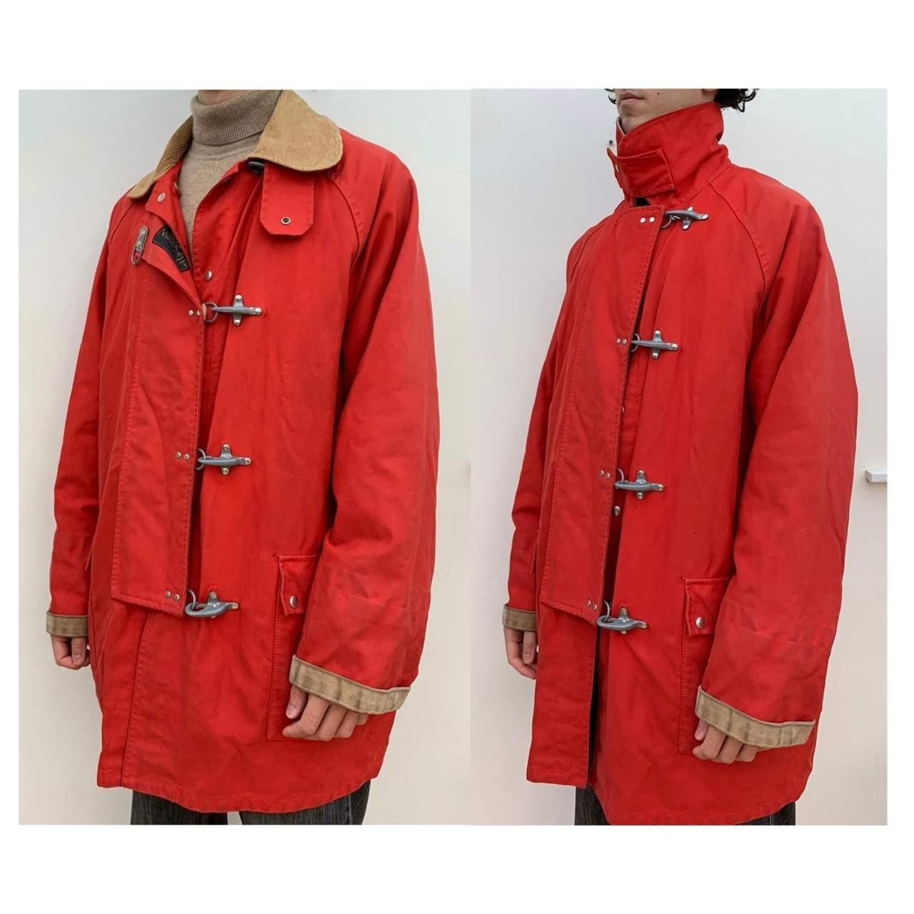 Vintage 80s Rare Red FAY Clasp Closure Fireman... - Depop