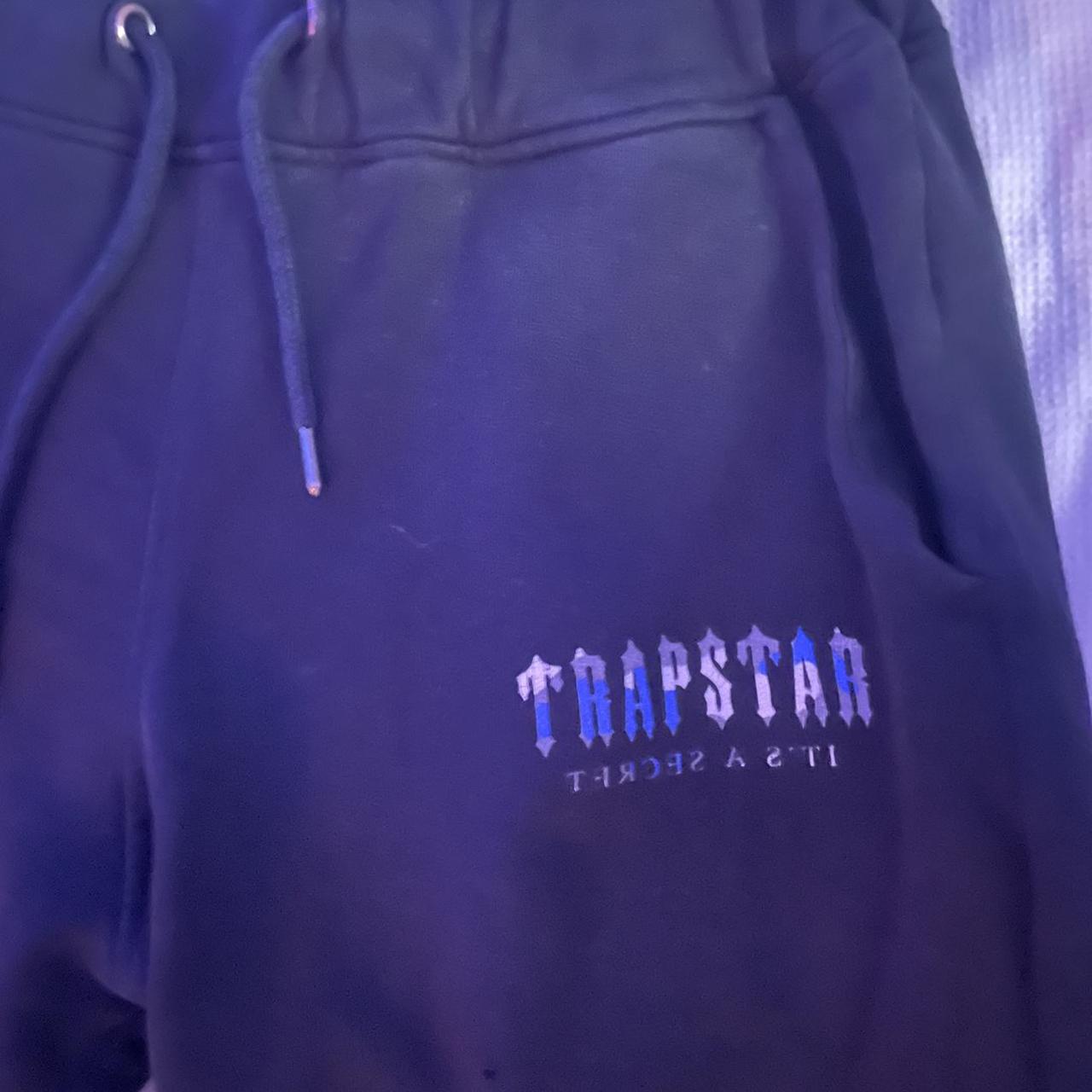 Trapstar Men's Black and Blue Trousers | Depop