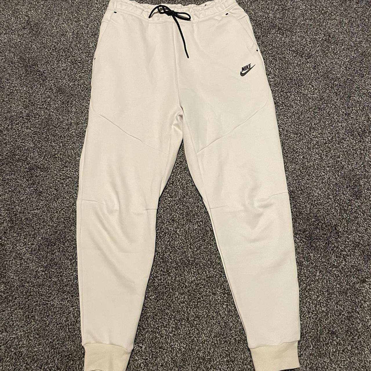 Nike Tech Joggers Nike Tech Fleece - Cream Size... - Depop
