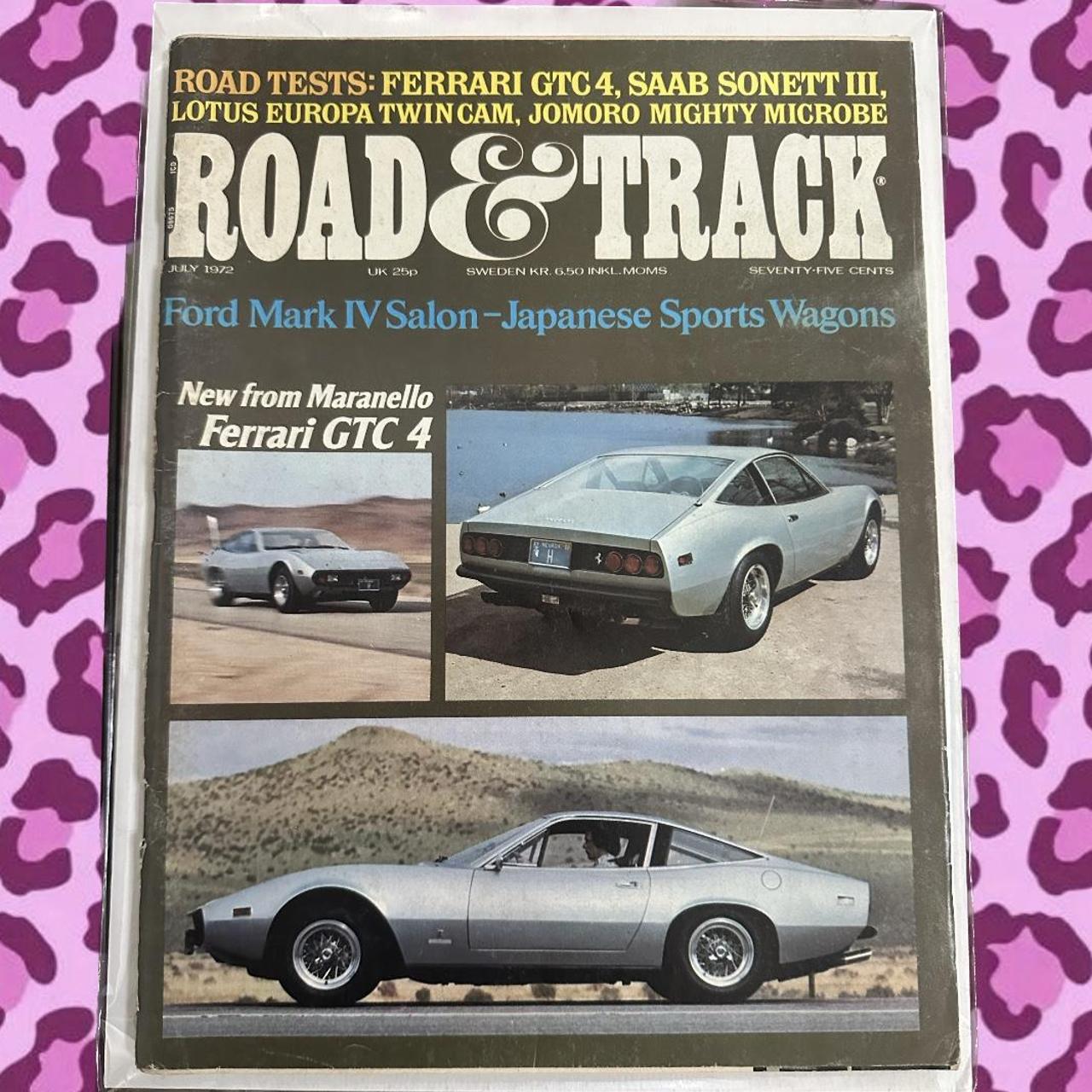 vintage 1972 “Road & Track” magazine from... - Depop