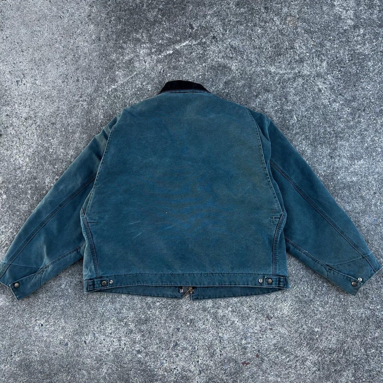 Vintage Carhartt Detroit Jacket - Hunter Green XXL -... - Depop