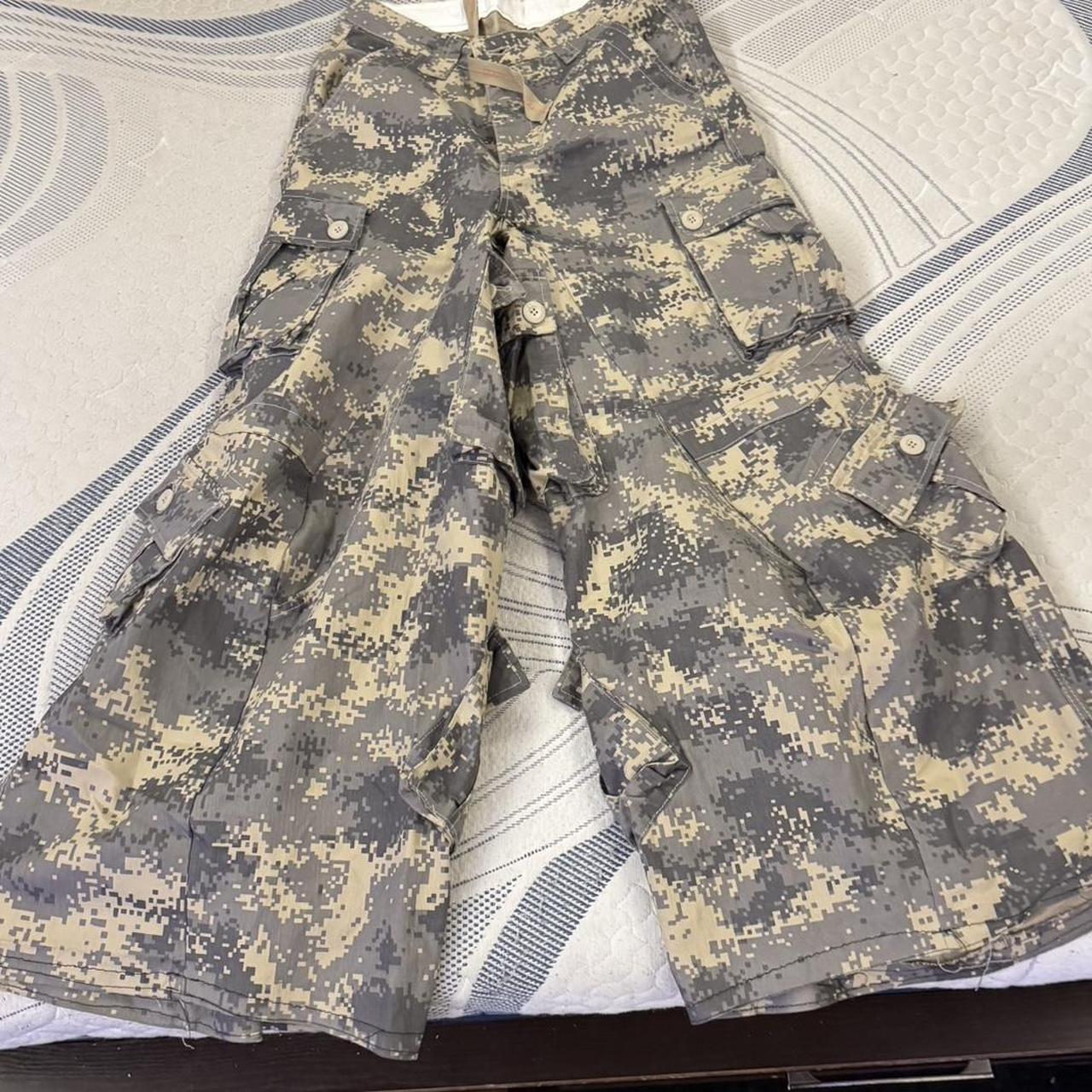 digital camo cargo pants with 8 pockets 4 pockets... | Depop
