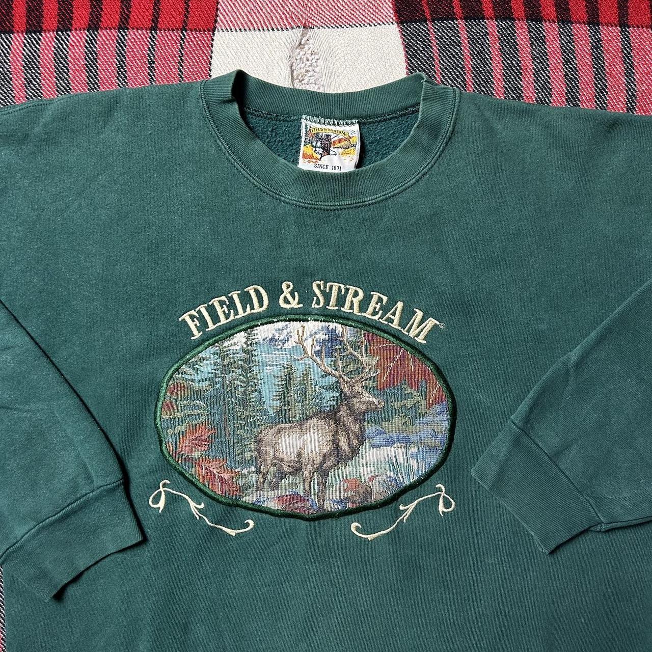 Vintage Field And Stream Embroidered... - Depop