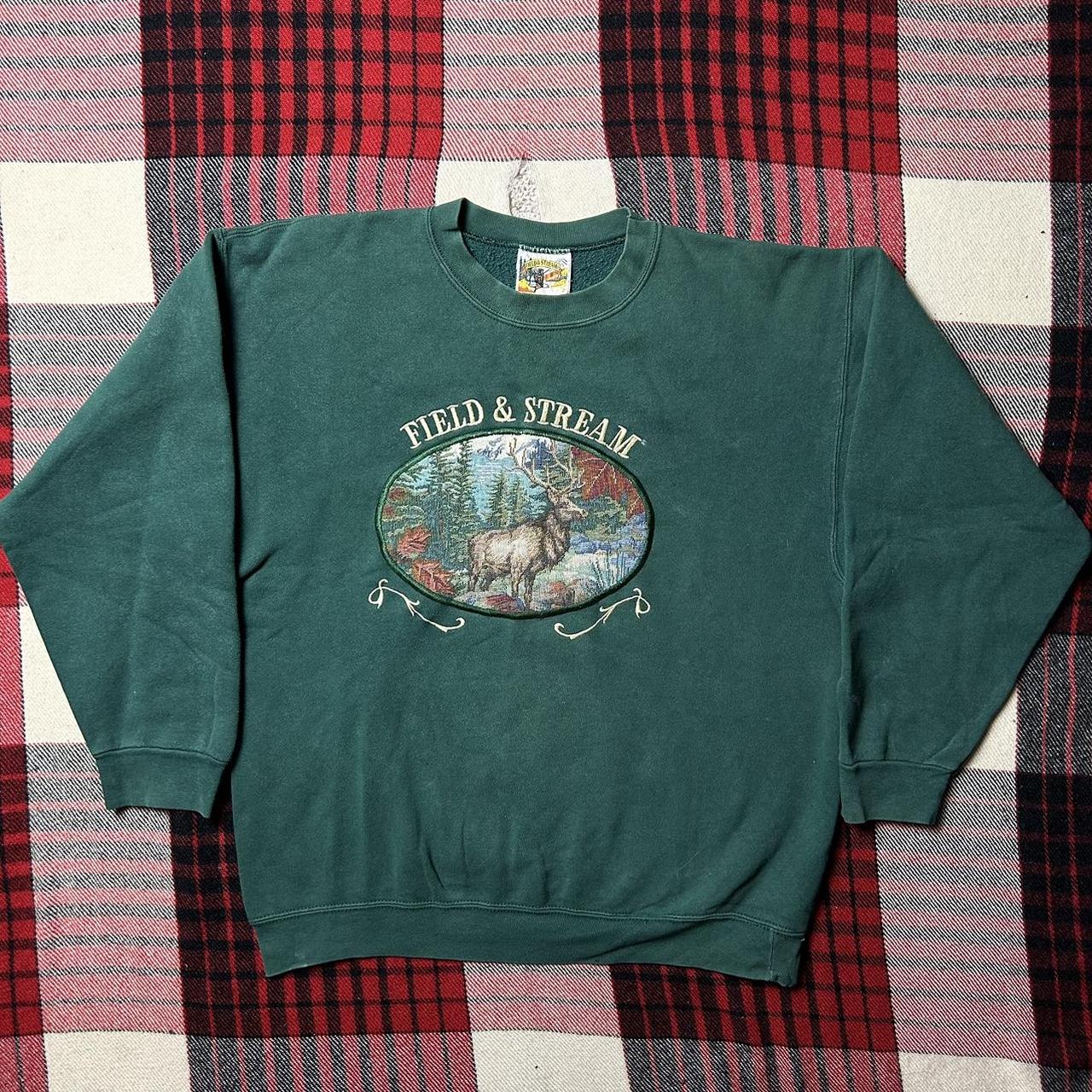 Vintage Field And Stream Embroidered... - Depop