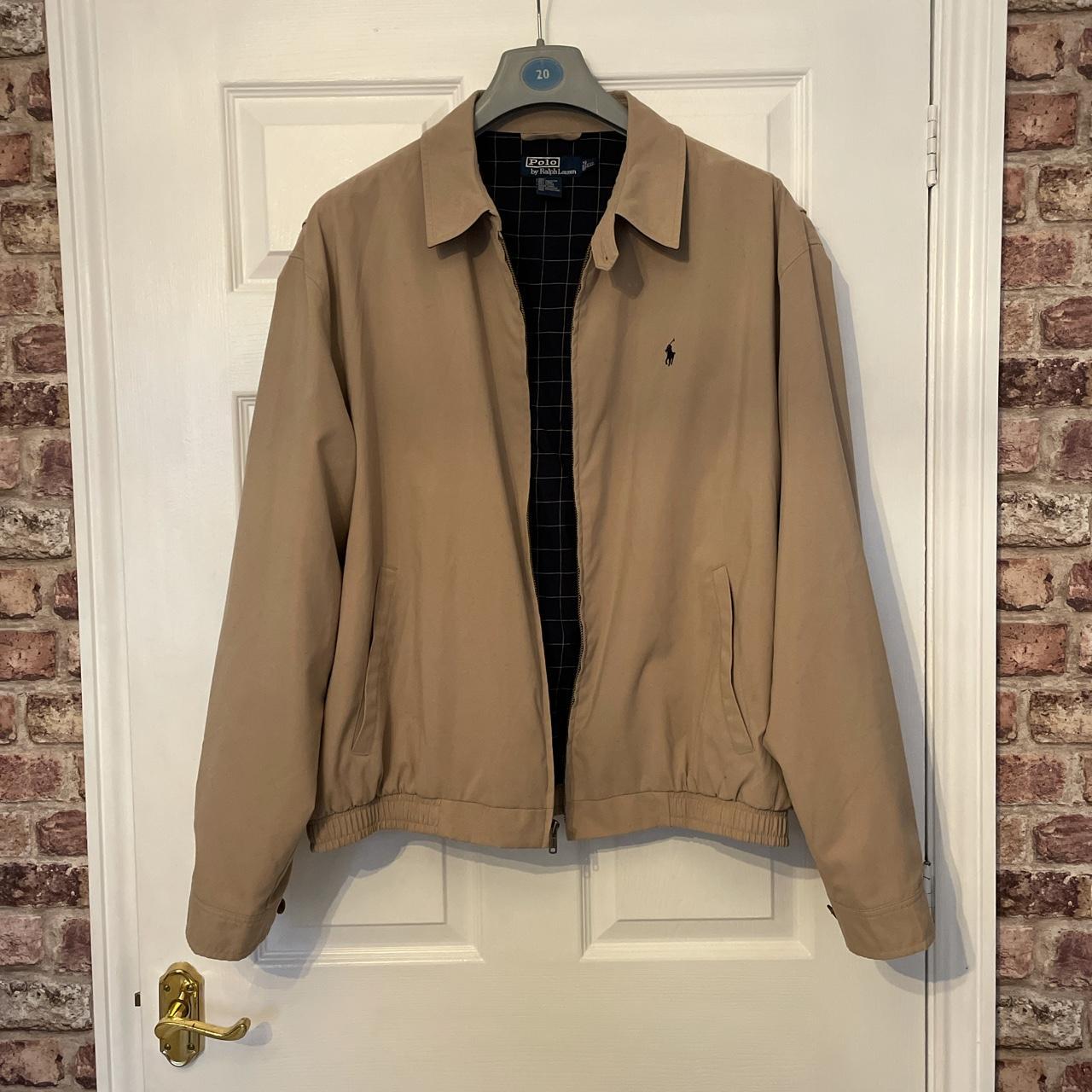 Polo Ralph Lauren Men's Cream and Tan Jacket | Depop