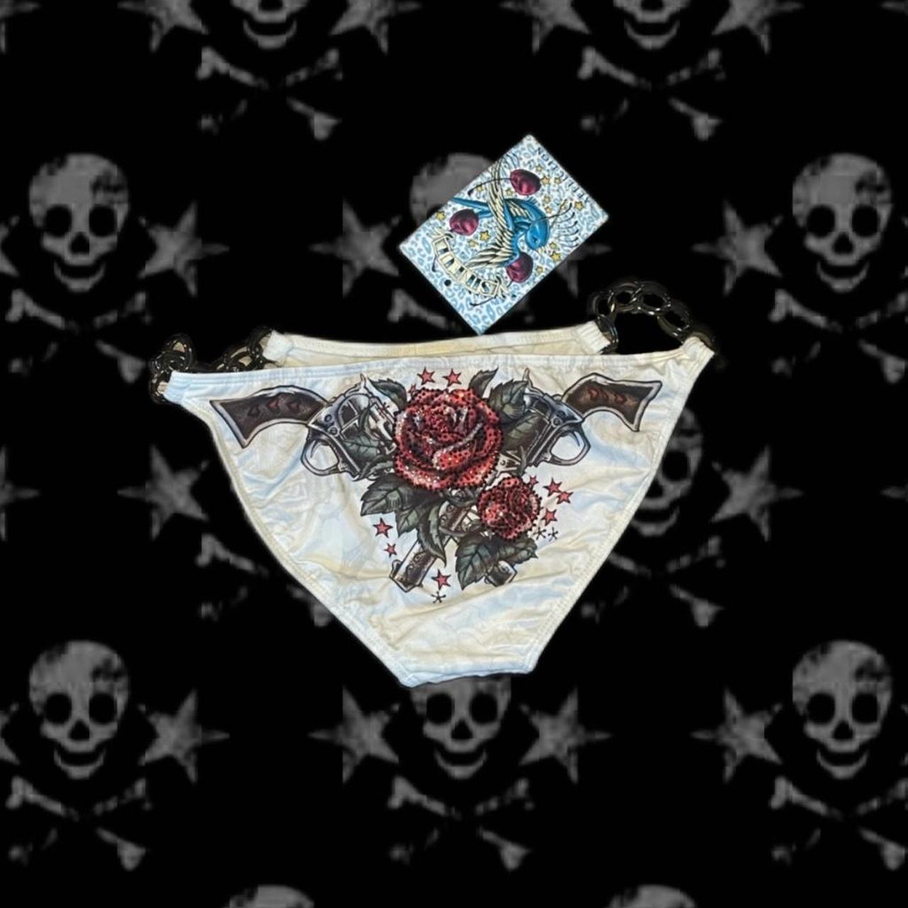 sinful by affliction bathing suit bottoms brand new... - Depop