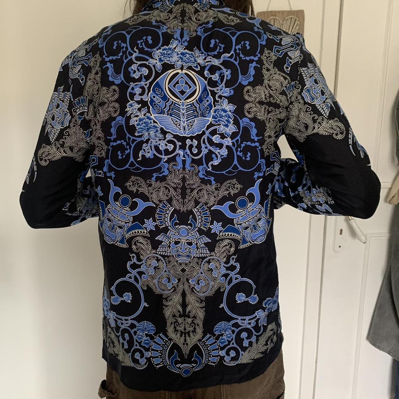 Genuine 90s Silk Versace shirt Size 39 (would fit a... - Depop