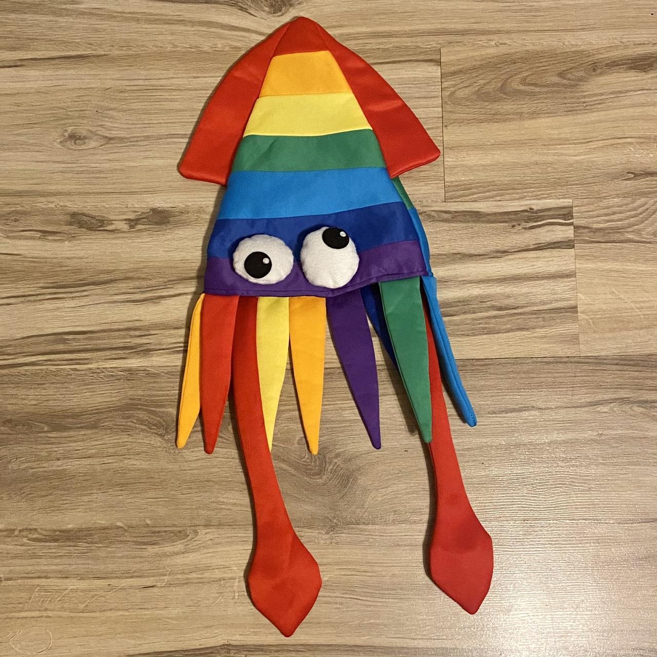 Repop 💥 funky rainbow squid hat with bendable arms | Depop
