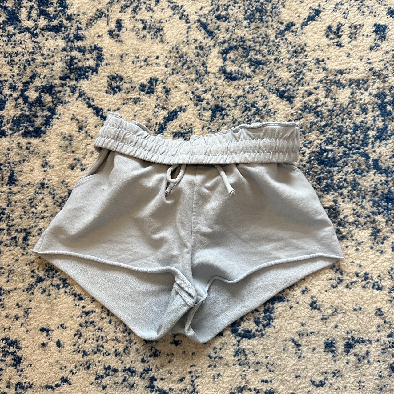 Light blue comfy shorts. Size small/ xtra small.... - Depop