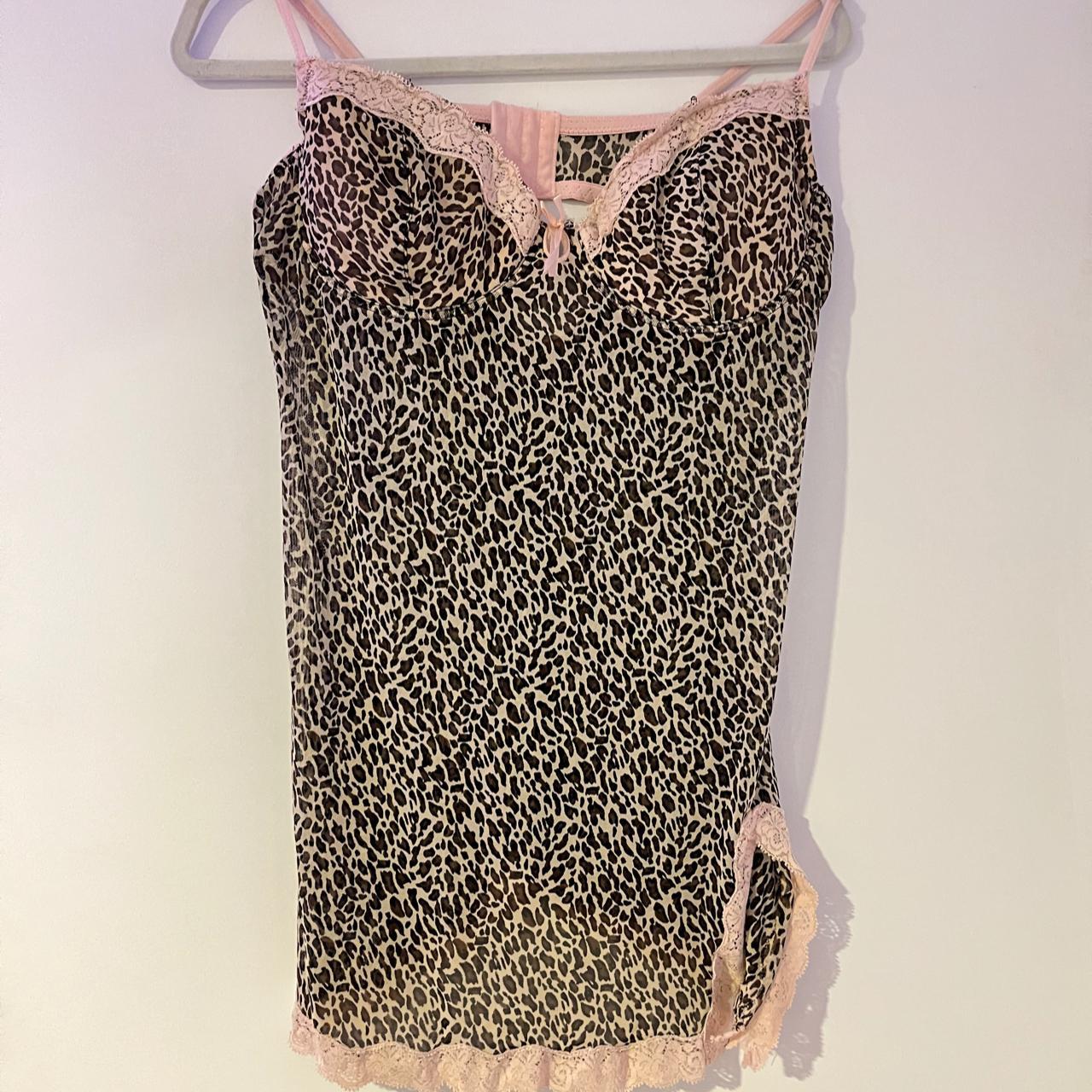 FREE SHIPPING vintage rampage leopard and pink lace... - Depop