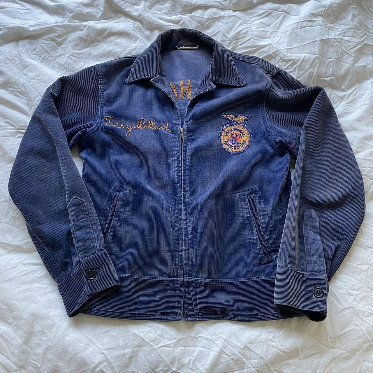 Official FFA corduroy zip up jacket Made in the USA... - Depop