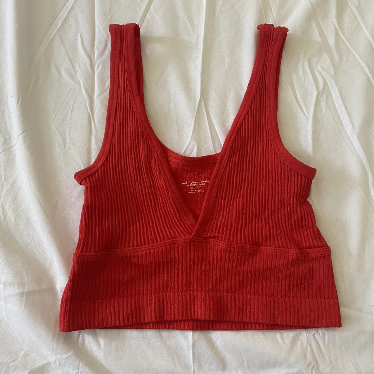 Out From Under Women's Red Vest | Depop