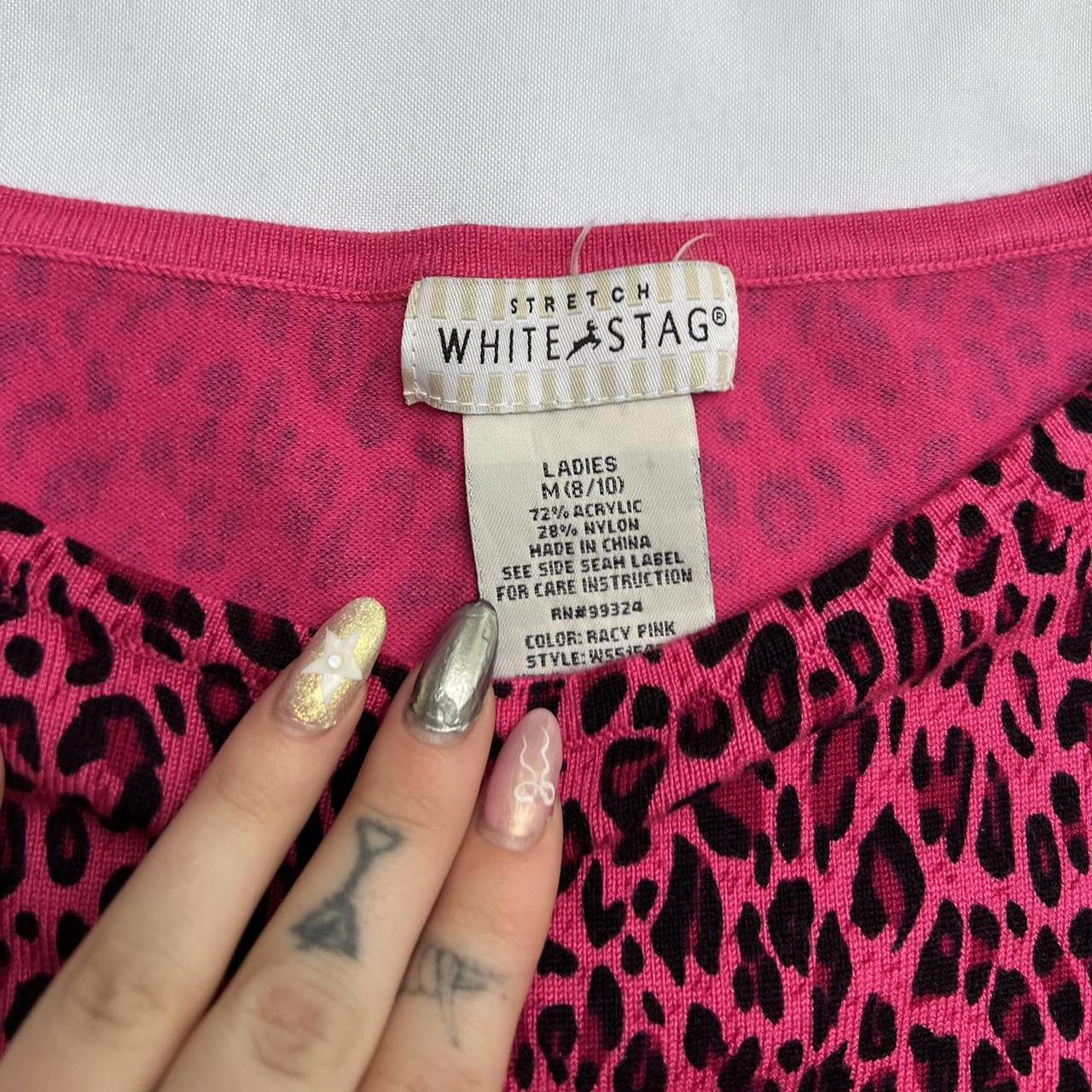 Super cutie vintage y2k racy hot pink leopard... - Depop