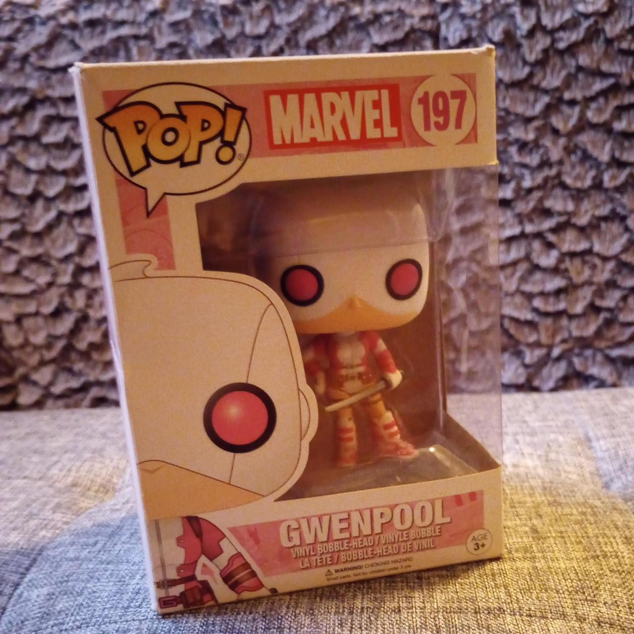 Marvel Gwenpool Funko pop. Box has a few minor... - Depop