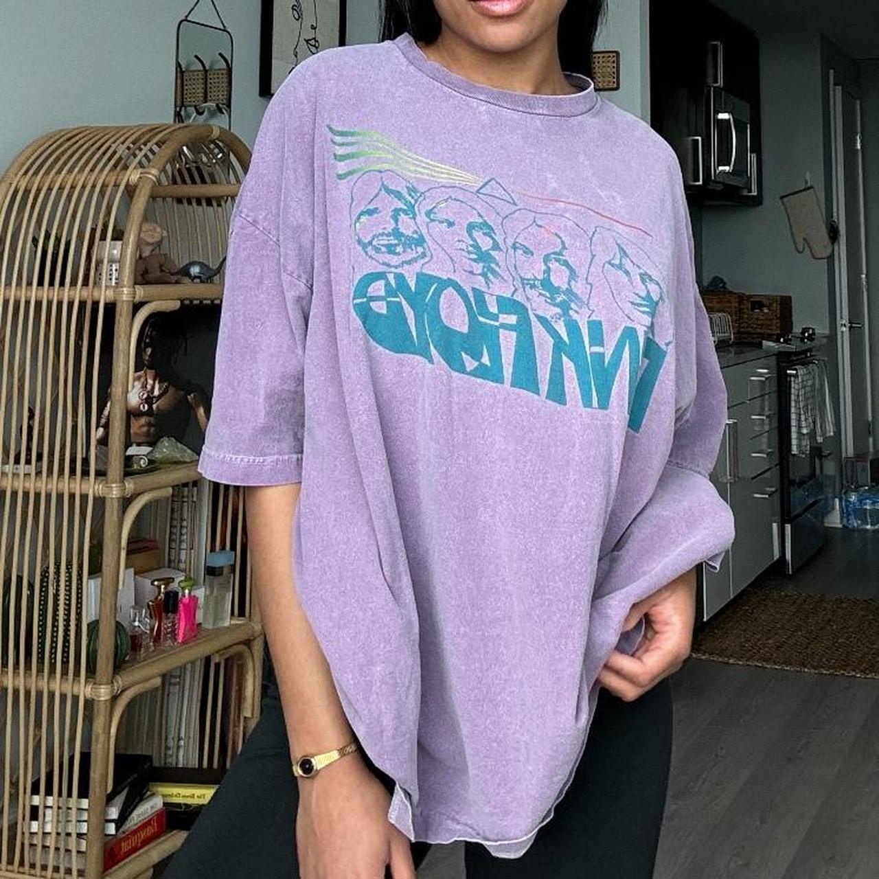 oversized flowwy pink floyd top from Urban... - Depop
