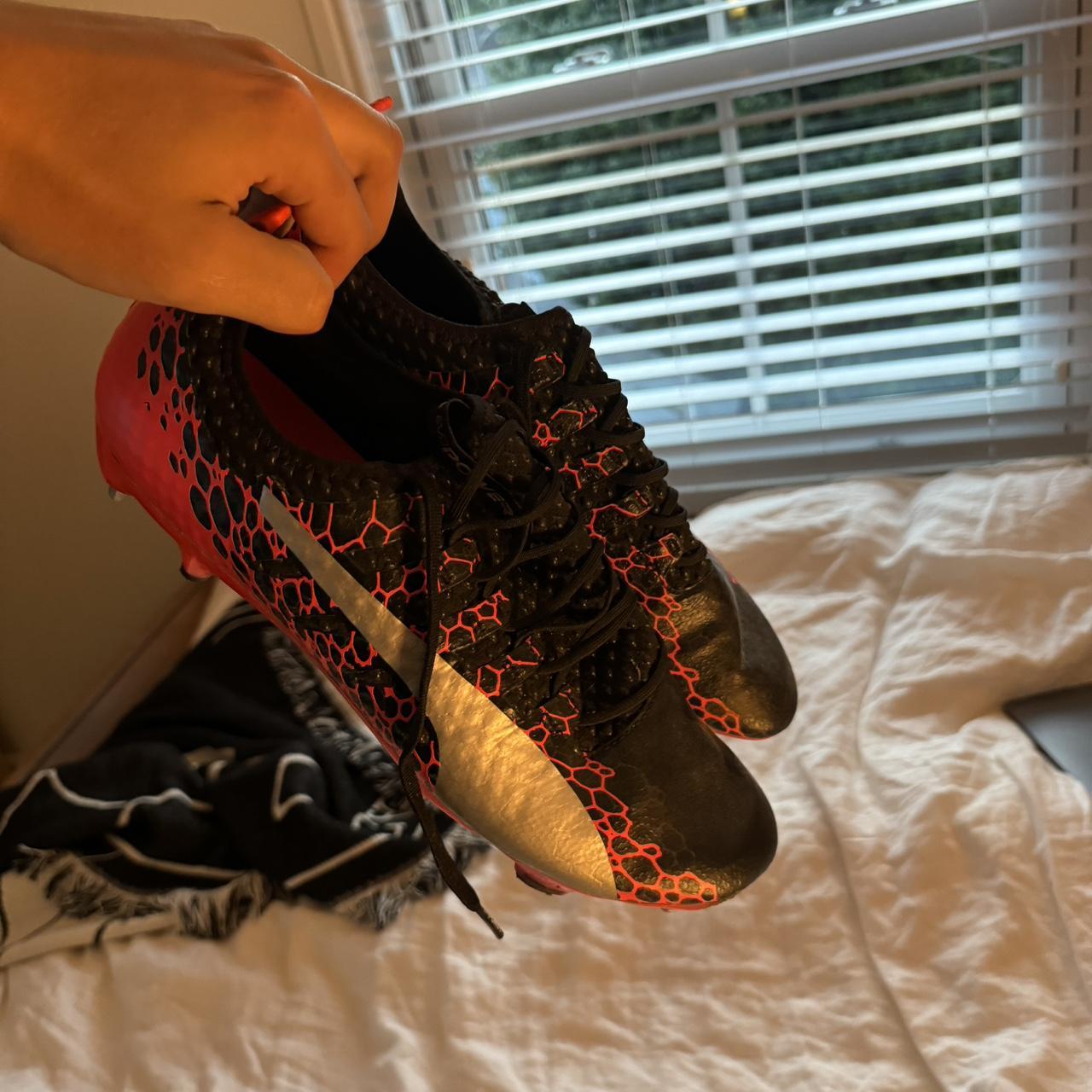 Super nice puma football boots. Metal studs. Barely... - Depop