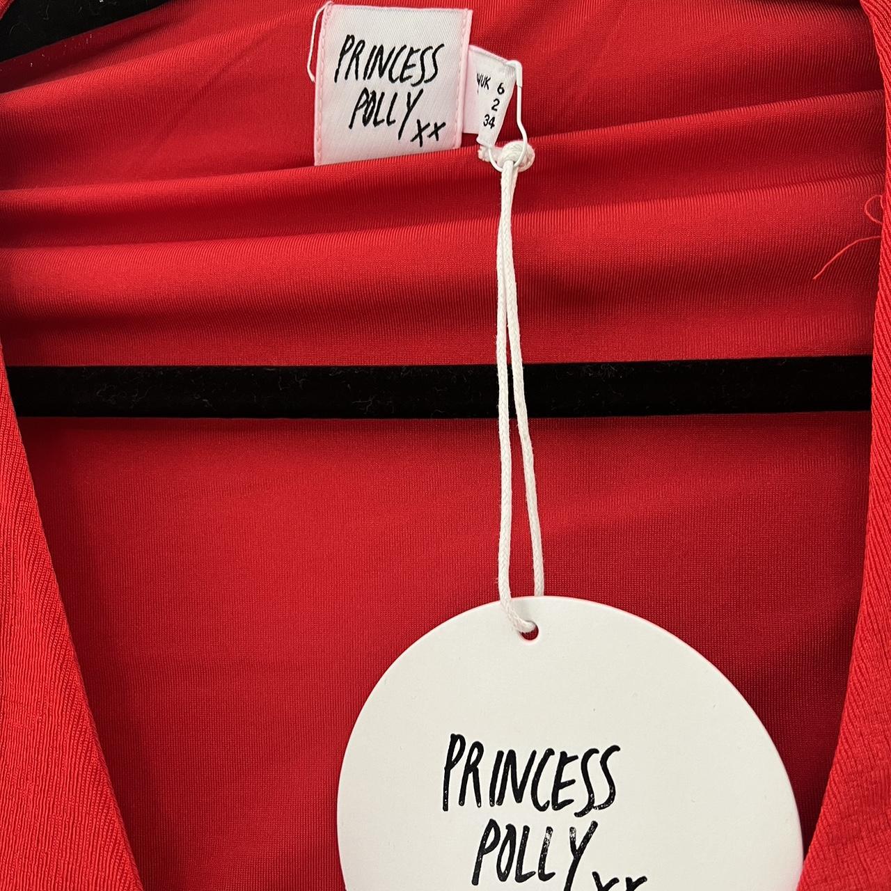 Red Long Sleeve Top - Princess Polly NWT SIZE: US 2 - Depop