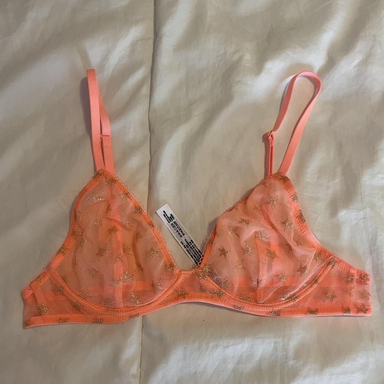 free people mesh star bra size 34A. super cute... - Depop